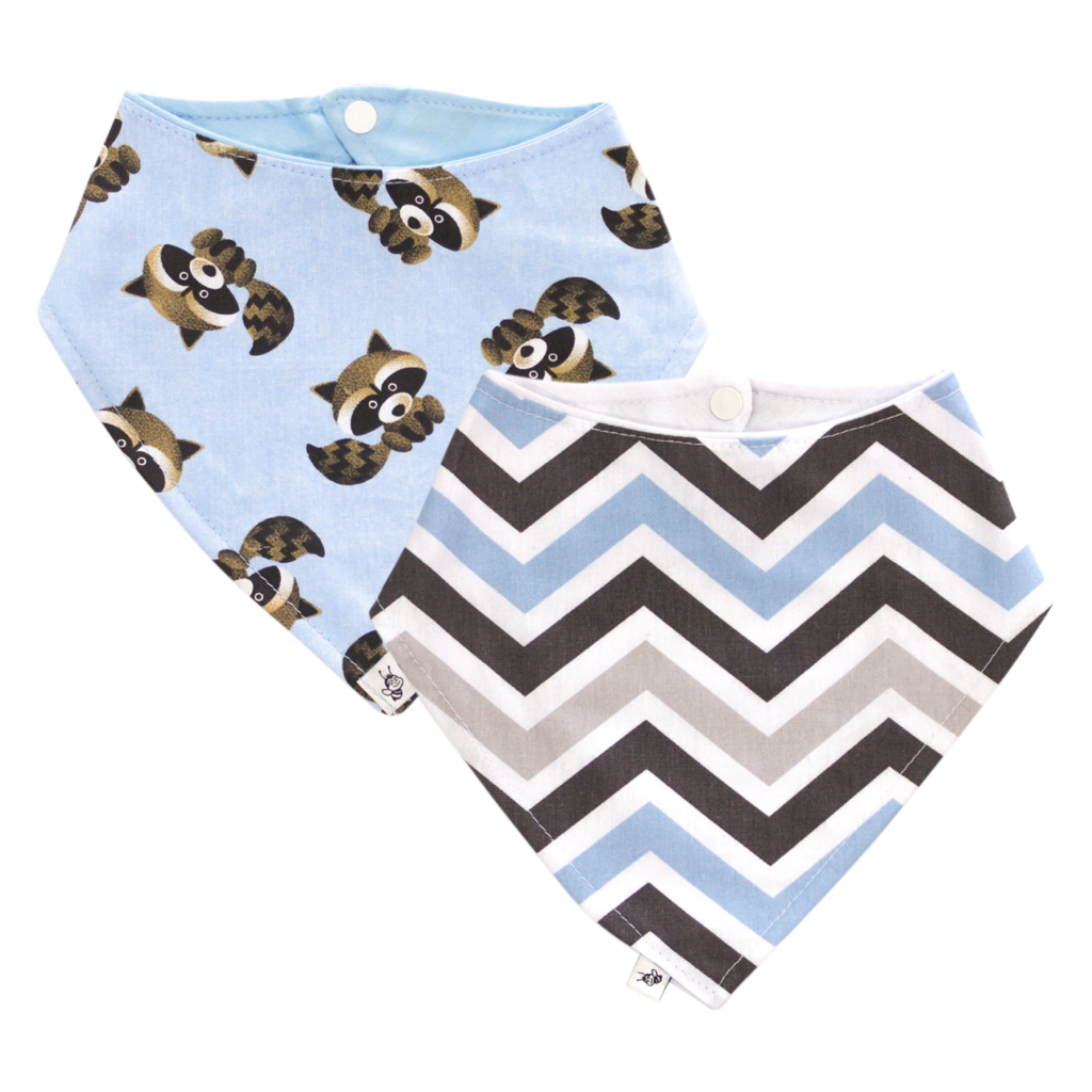 Kit de Babadores – Raposa Azul - Abelhinha Kids